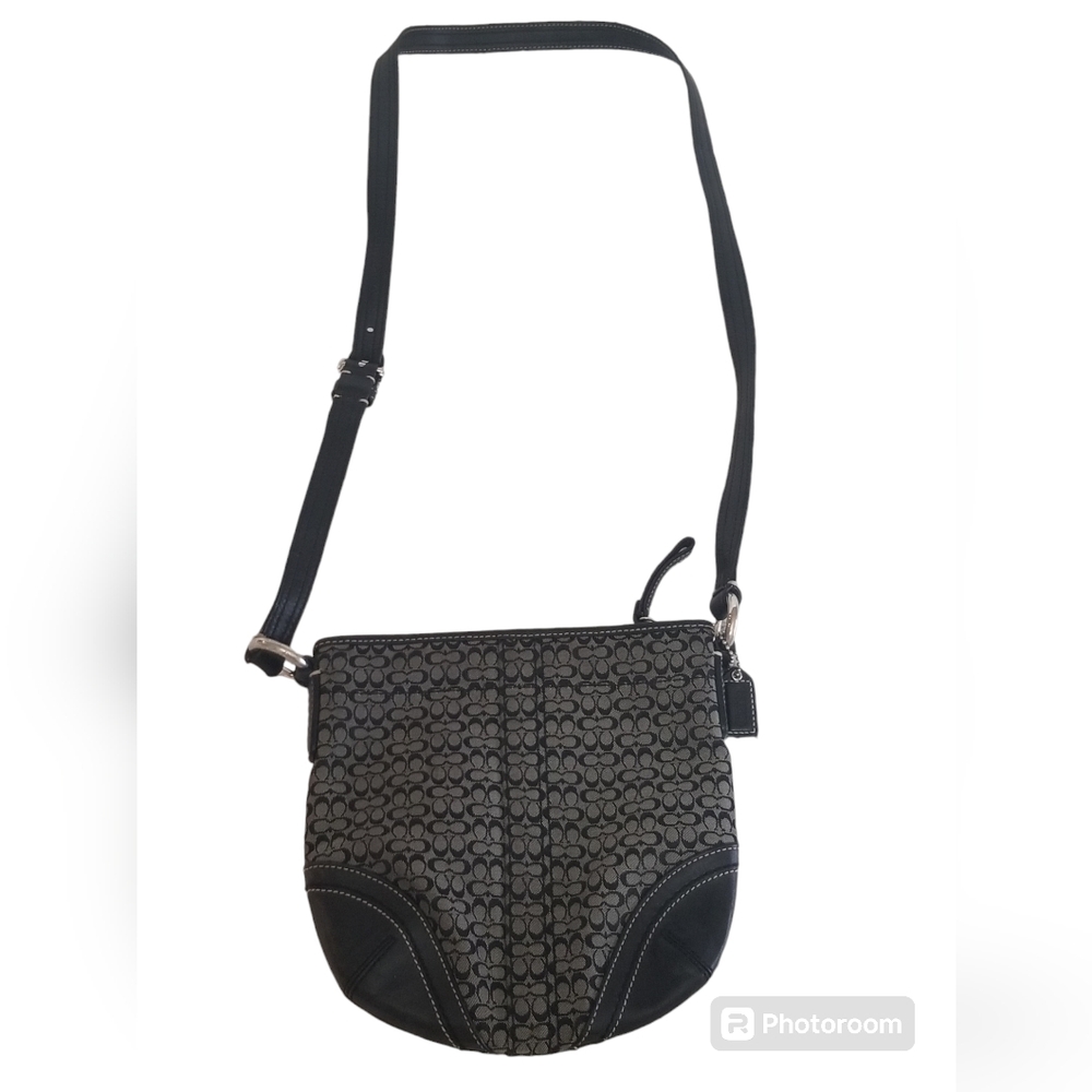 Coach Canvas Monogrammed Cc Leather Messenger Crossbo… - Gem
